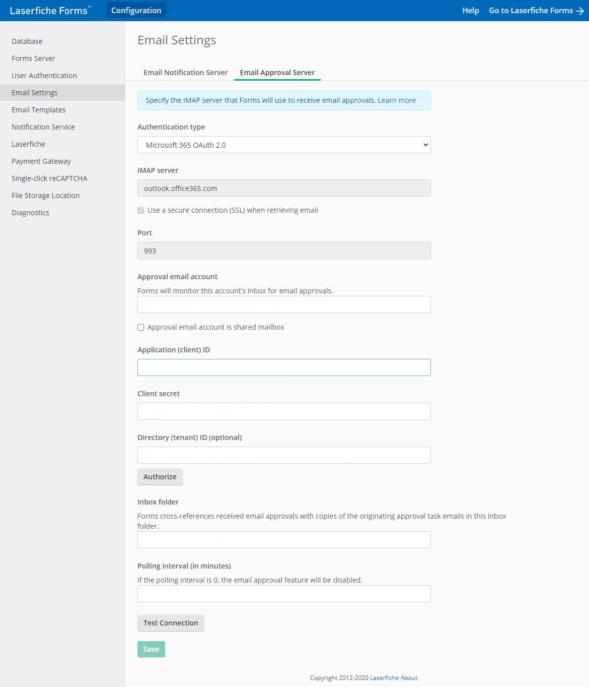 Connecting Forms to an Email Server