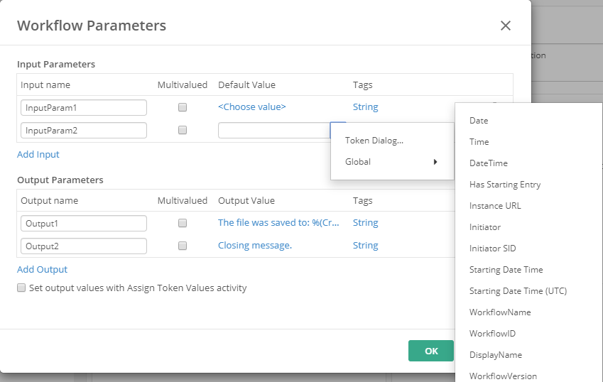 Workflow Properties